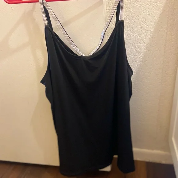 torrid | Tops | Torrid X Extreme Black Swing Cami With Cross Cross ...
